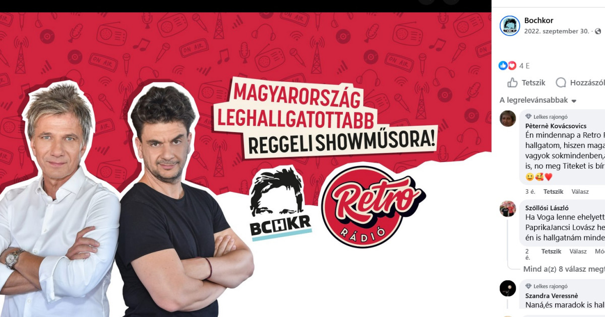 Egy korszak véget ért: szomorú hírt jelentett be Bochkor Gábor reggeli ...