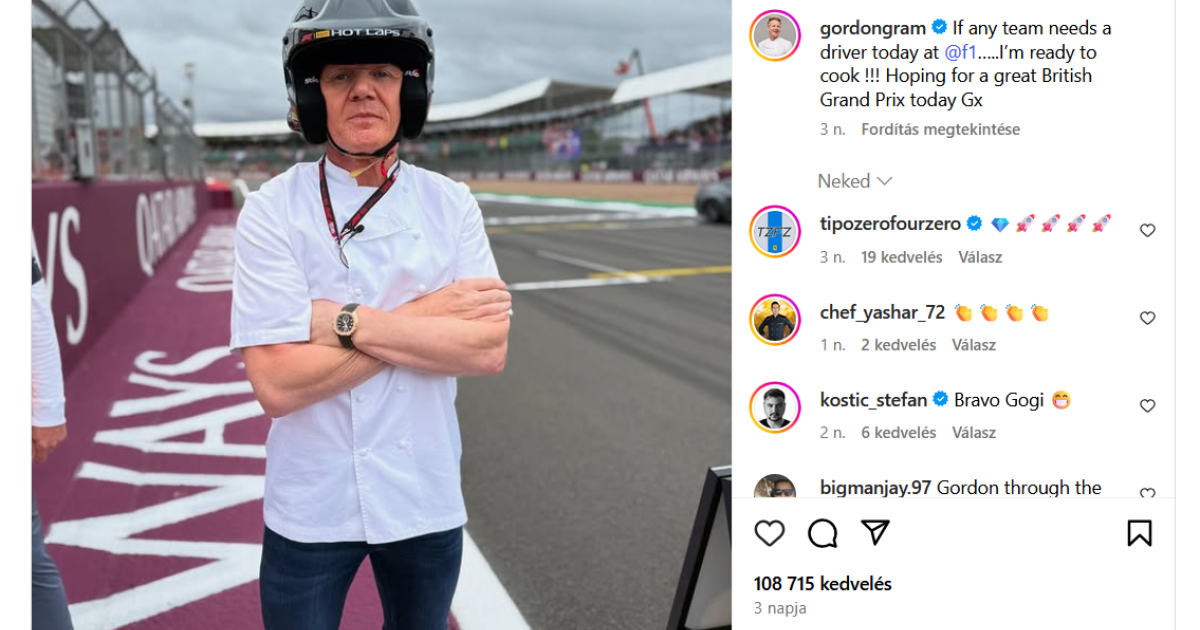 Gordon Ramsay ilyen vacsorára vágyna a halála előtt, nem aprózta el ...
