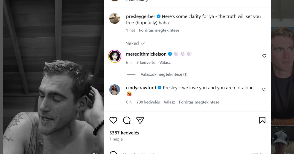 Cindy Crawford 26 éves fia elképesztően jóképű – Presley megszólalásig hasonlít rá | Page 3 ...